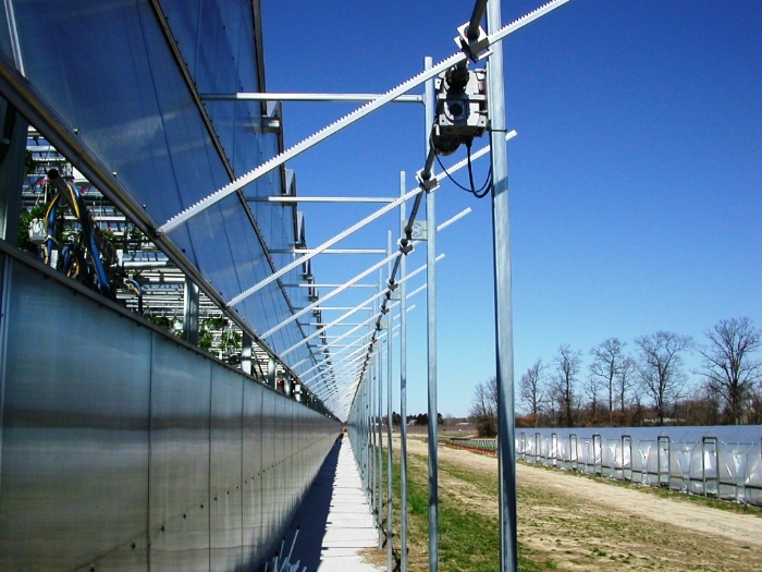 Greenhouse Equipment: Side Vents, Rack & Pinion, Shade Curtains